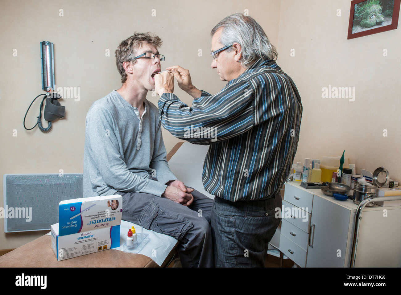 ORL STREPTO TEST Stock Photo - Alamy
