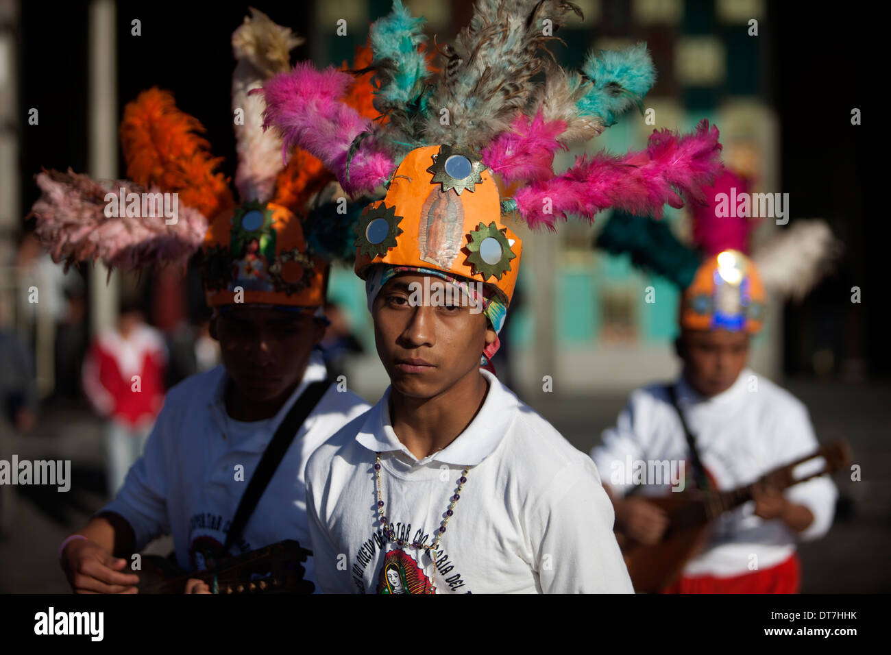 Concheros from Santiago Centro, Tamzle, San Luis Potosí, performs at ...