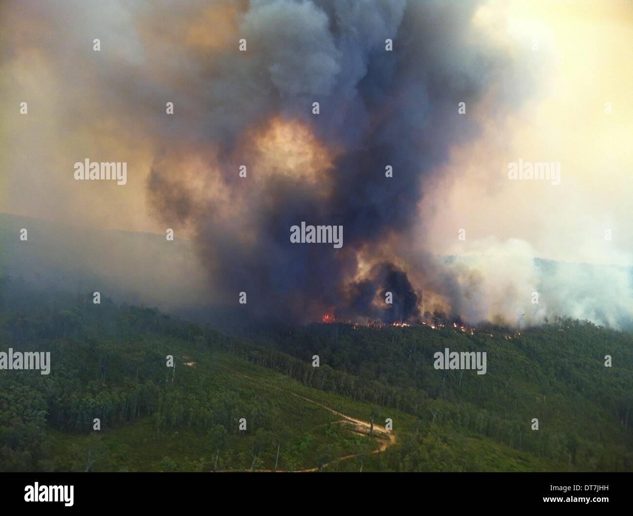 Melbourne, Australia. 10th Feb, 2014. Photo released by Country Fire ...