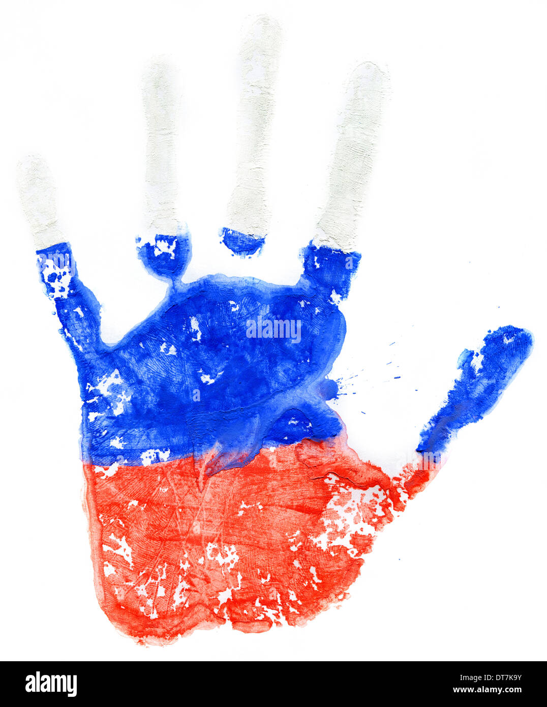 Russian flag on paint Cut Out Stock Images & Pictures - Alamy