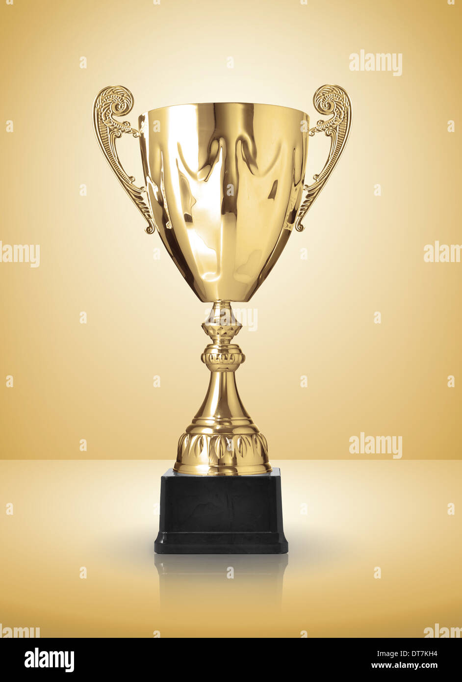champion golden trophy Stock Photo - Alamy