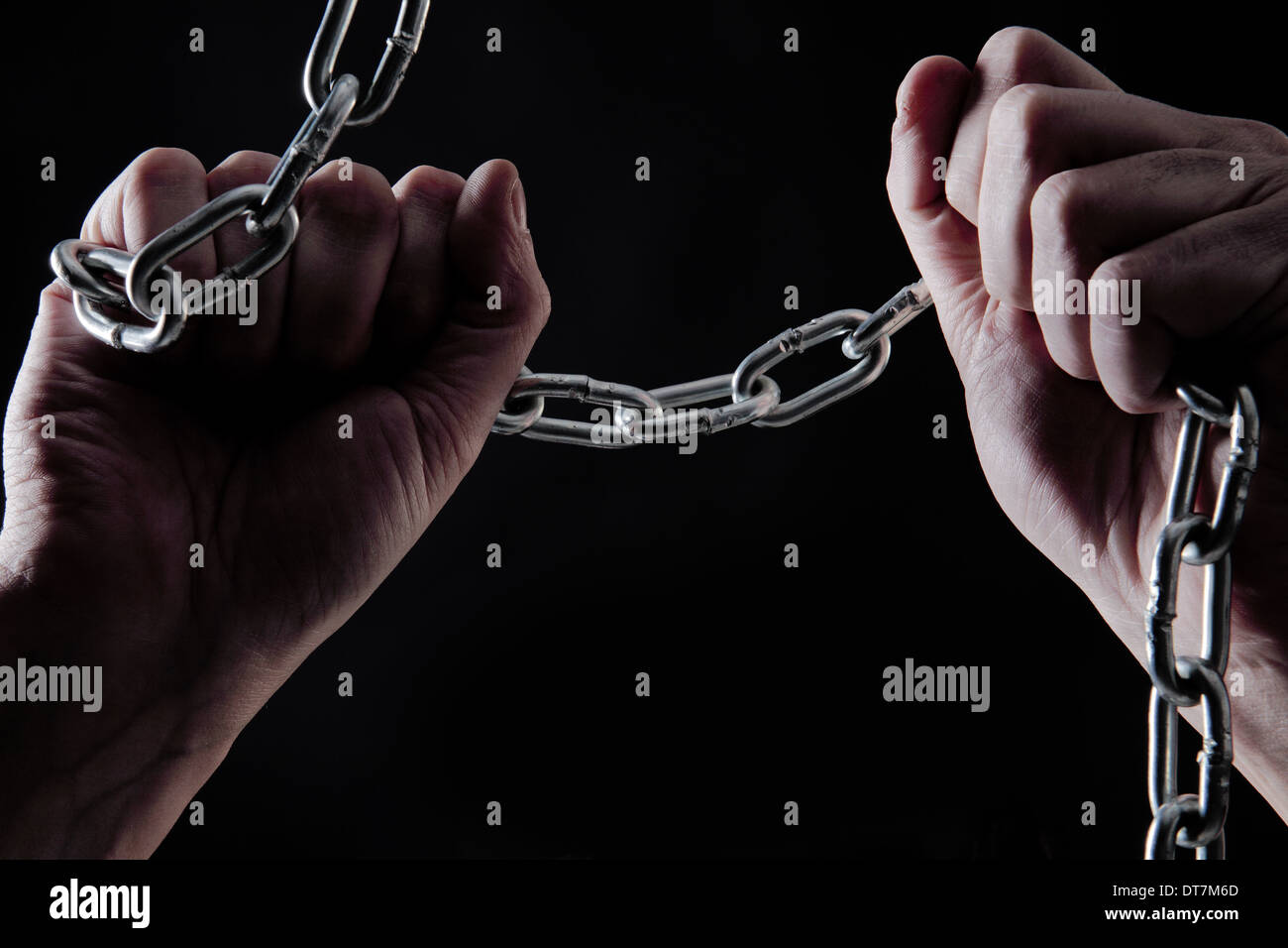 human hands taking a chain Stock Photo - Alamy