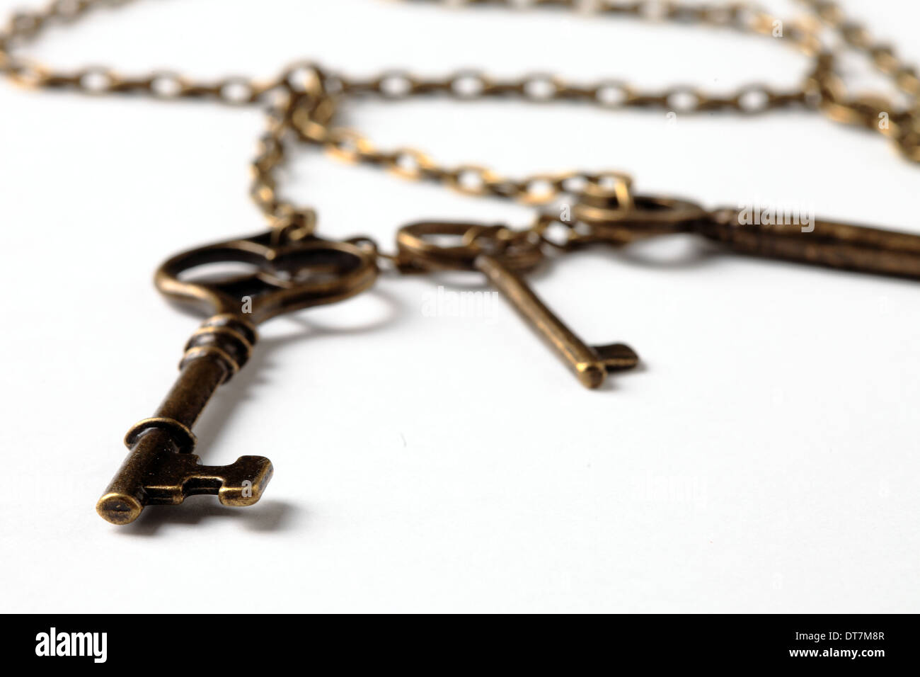 picture of an old keys isolated on white Stock Photo - Alamy