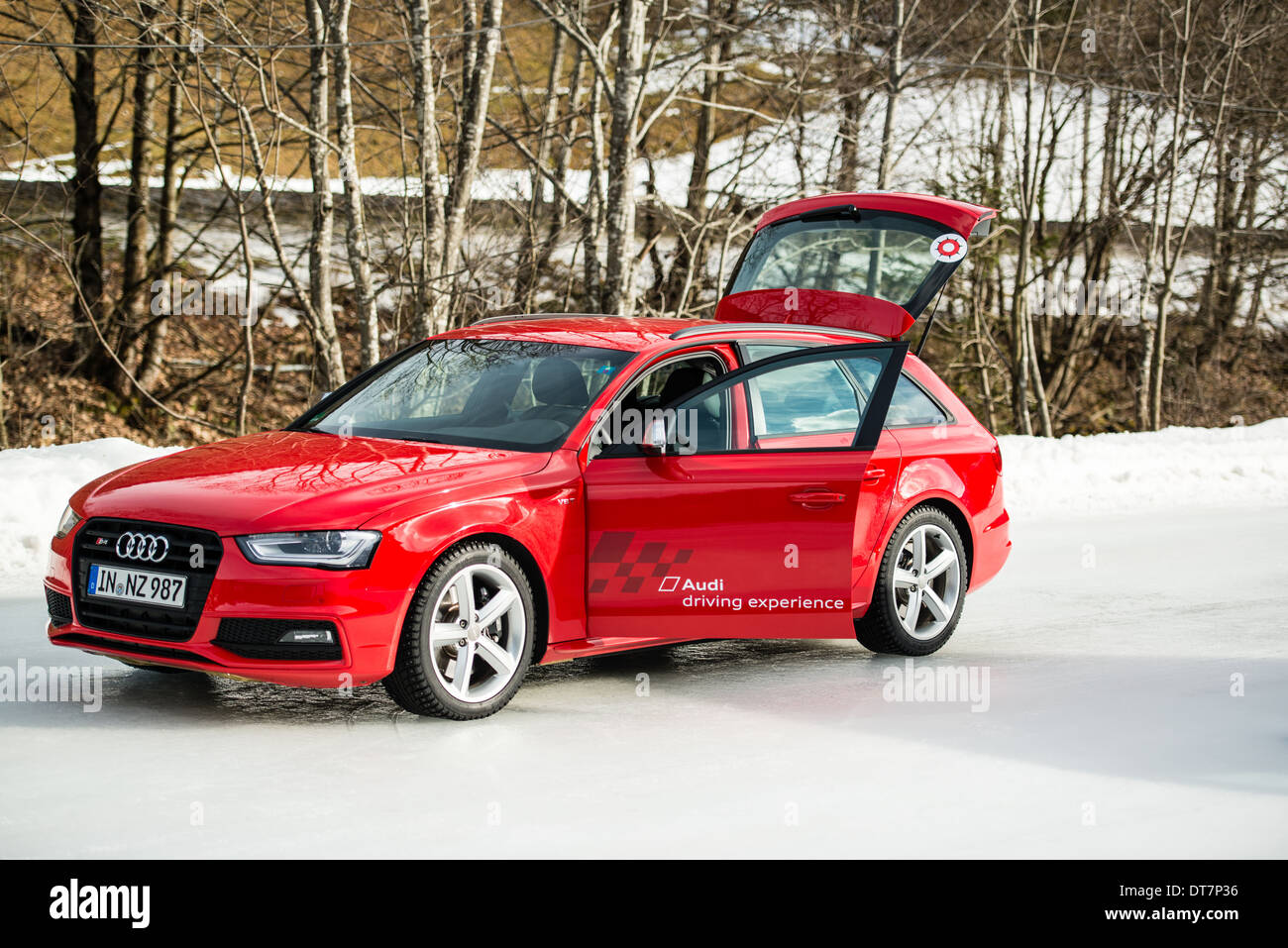 SAALBACH, AUSTRIA - JANUARY 19, 2014: The Audi Driving Experience is ...