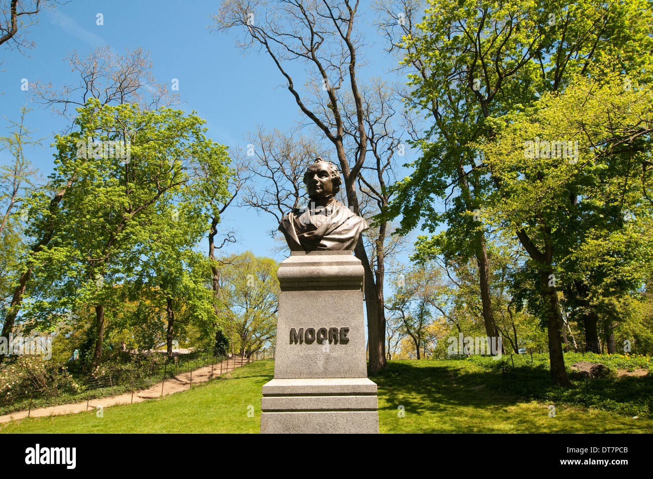 Thomas Moore Statue in Central Park, New York City USA Stock Photo - Alamy