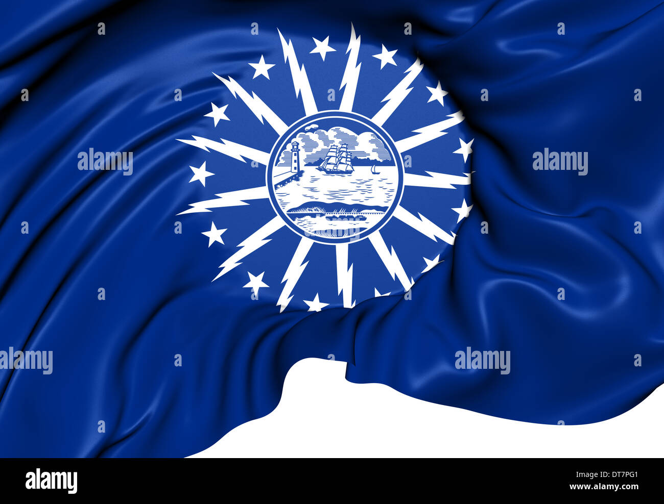 Flag of Buffalo, USA. Close Up Stock Photo - Alamy
