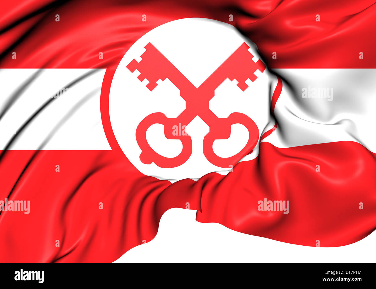 Flag of Leiden, Netherlands. Close Up Stock Photo - Alamy