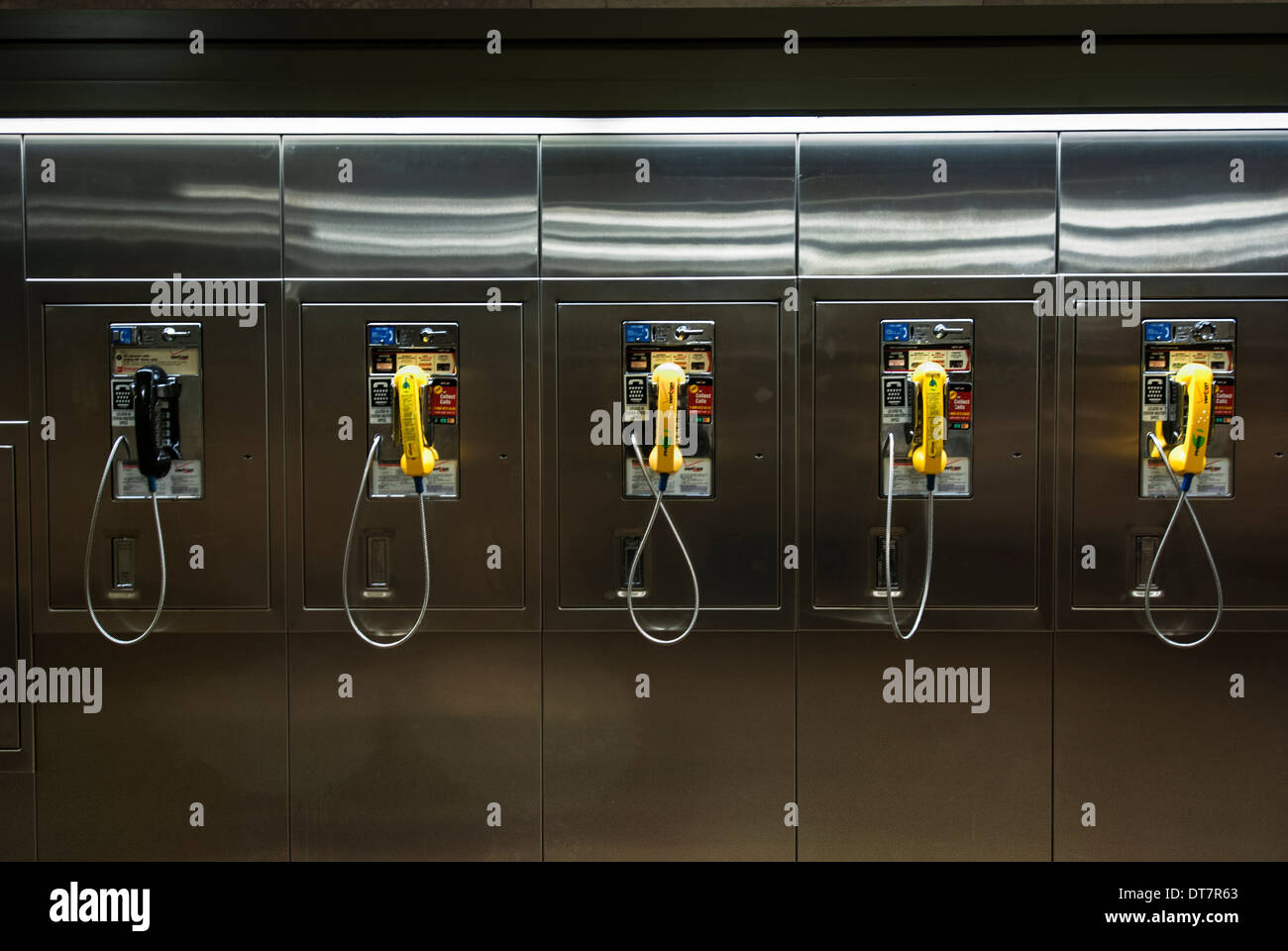 New York City, subway, payphones Stock Photo - Alamy