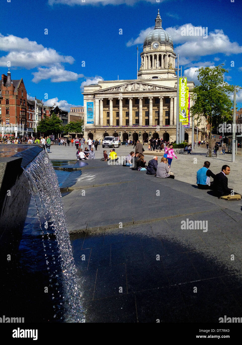 Nottingham Council House, Old Market Square, Nottingham, UK Stock Photo ...