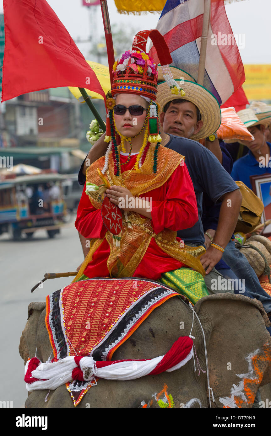 Initiate dressed in a garish costume and sunglasses being processed on ...