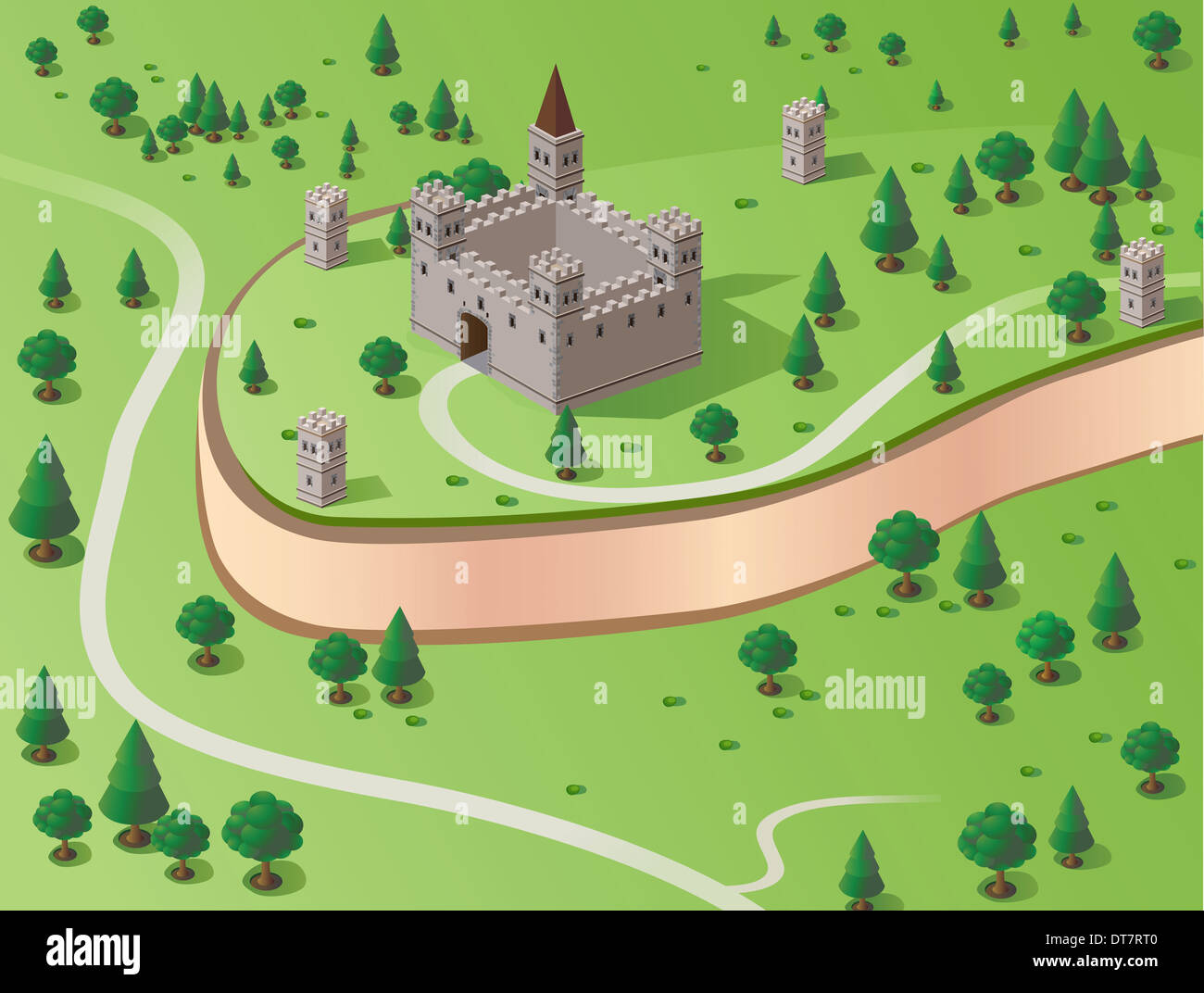 Medieval drawing forest hi-res stock photography and images - Alamy