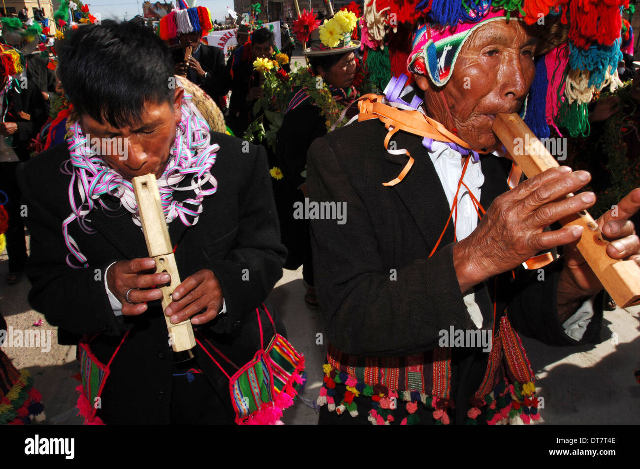 A group of dancers and musicians during the celebration of the Anata ...
