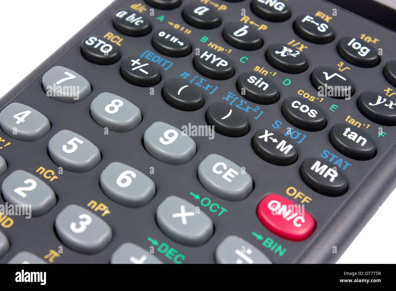 New scientific calculator isolated on white background with clipping ...