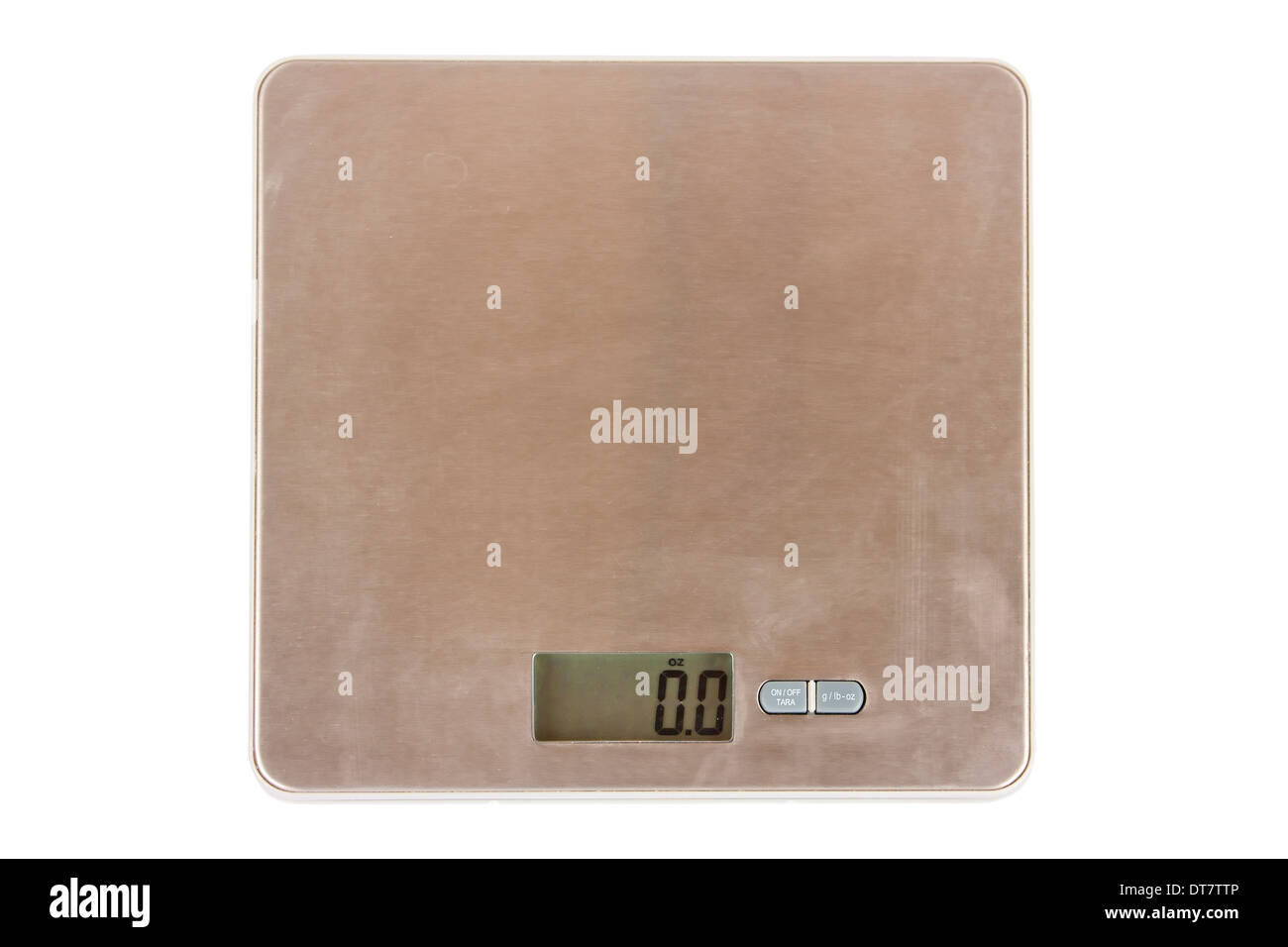 Digital kitchen scale, isolated on white background Stock Photo - Alamy