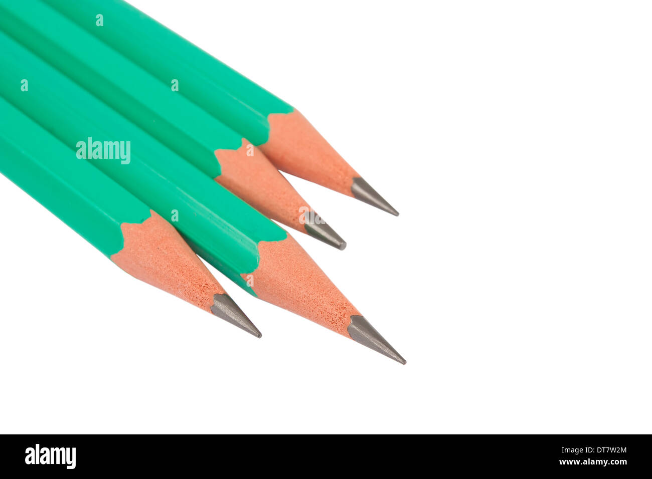 Four pencils on white hi-res stock photography and images - Alamy