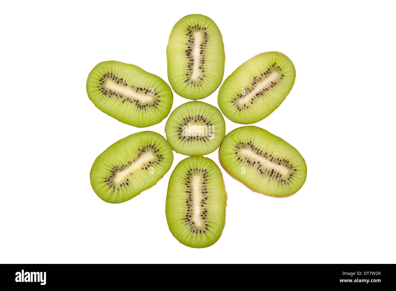 Kiwi slices Cut Out Stock Images & Pictures - Alamy