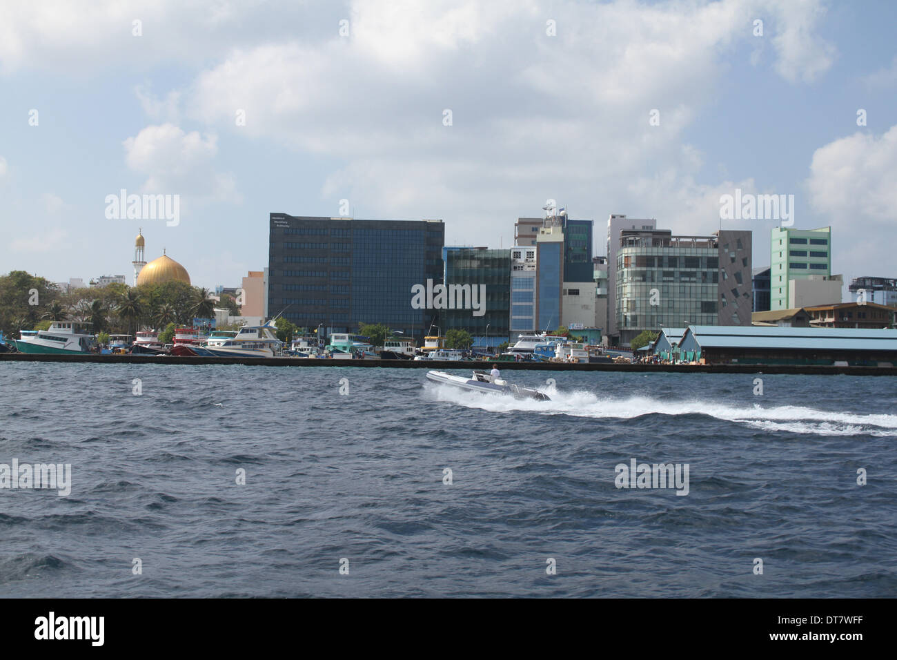 Maldives view male harbour port hi-res stock photography and images - Alamy
