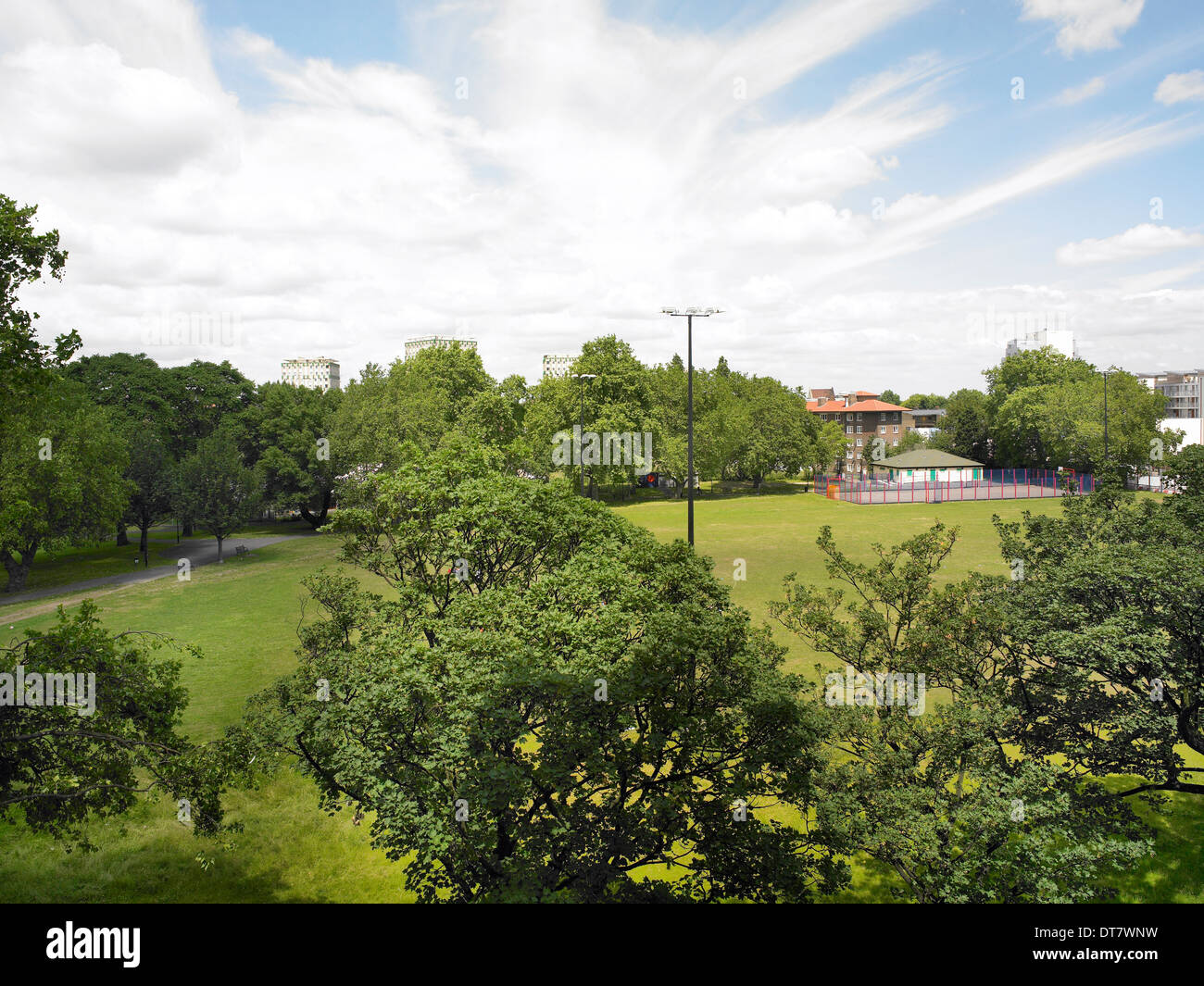 Ariel view on green park hi-res stock photography and images - Alamy
