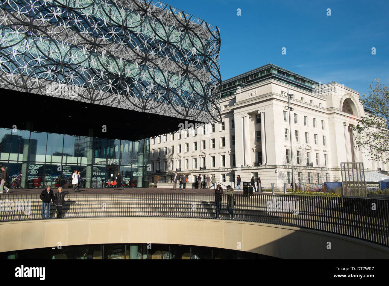 Birmingham Library and Baskerville House, Birmingham,England Stock ...