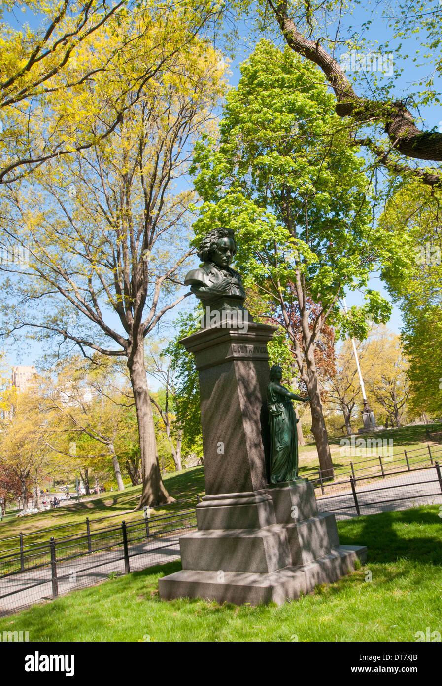 Beethoven Statue in Central Park, New York City USA Stock Photo - Alamy
