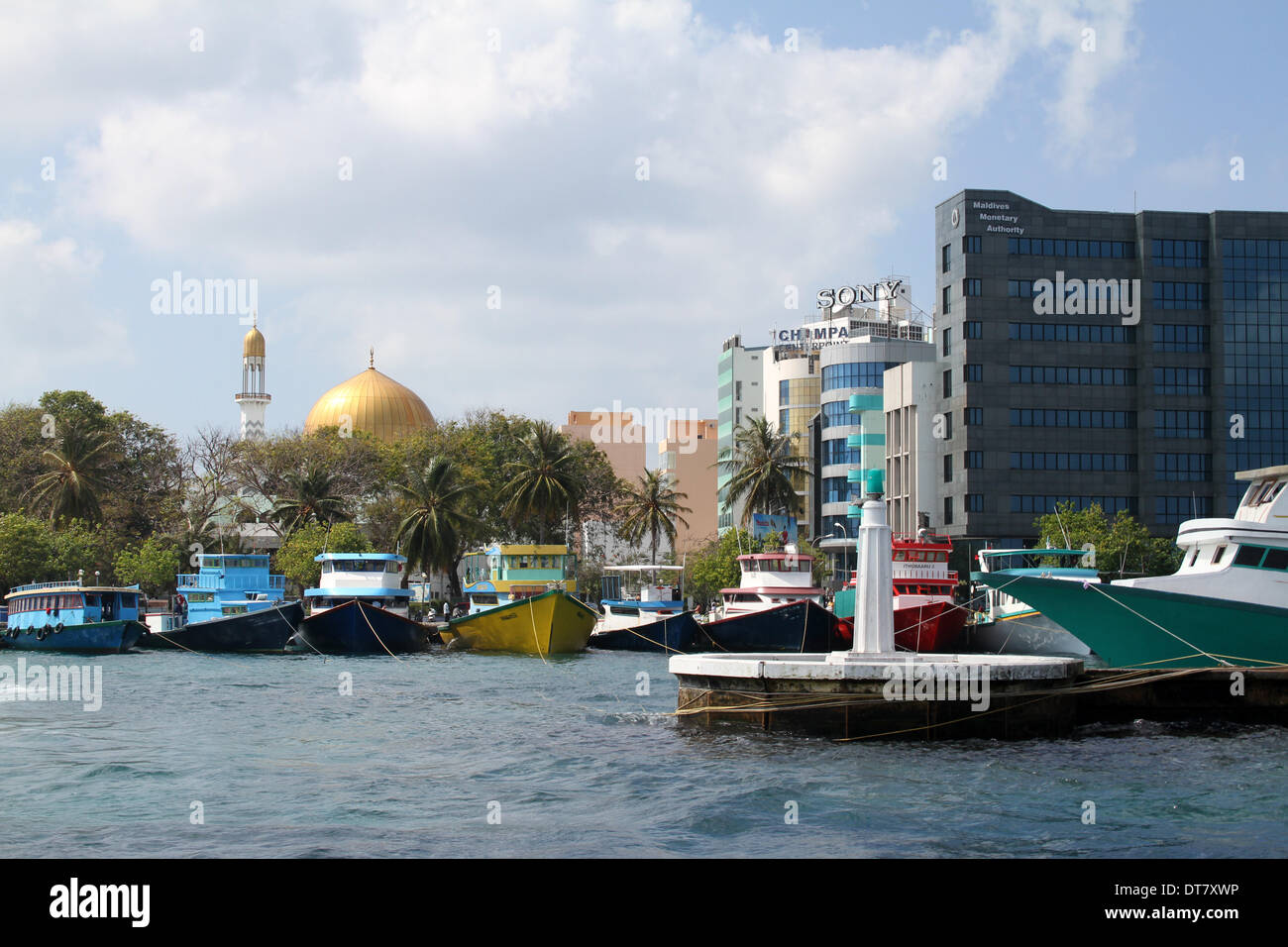 Maldives view male harbour port hi-res stock photography and images - Alamy