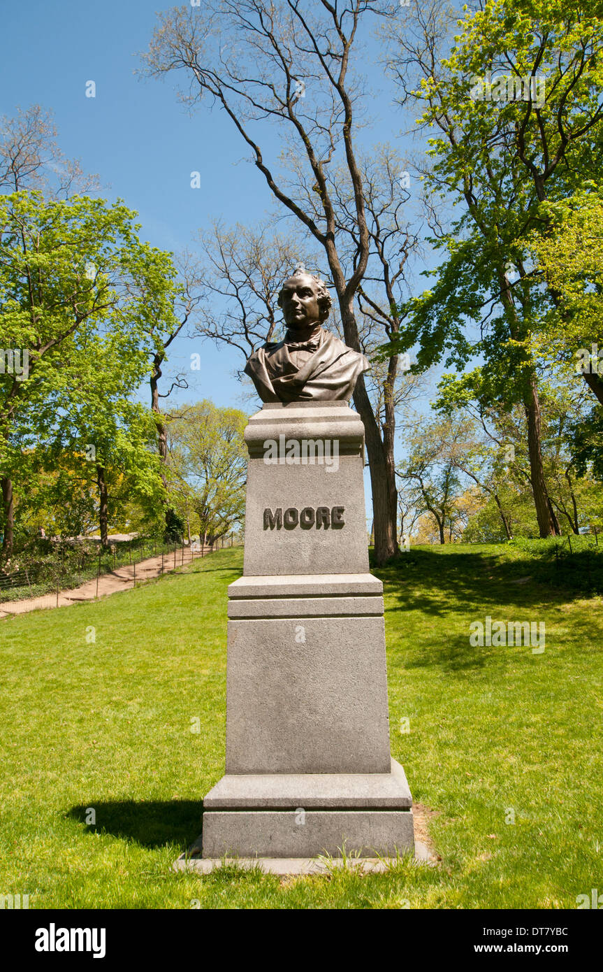 Thomas Moore Statue in Central Park, New York City USA Stock Photo - Alamy