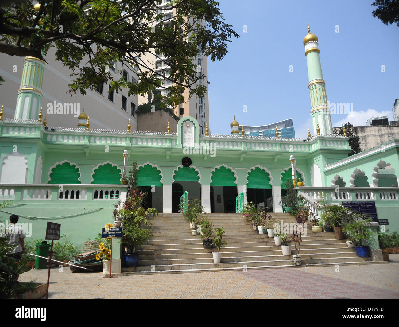 One of the 12 mosques serving the city, Jamia Al Muslimin Mosque in Ho ...