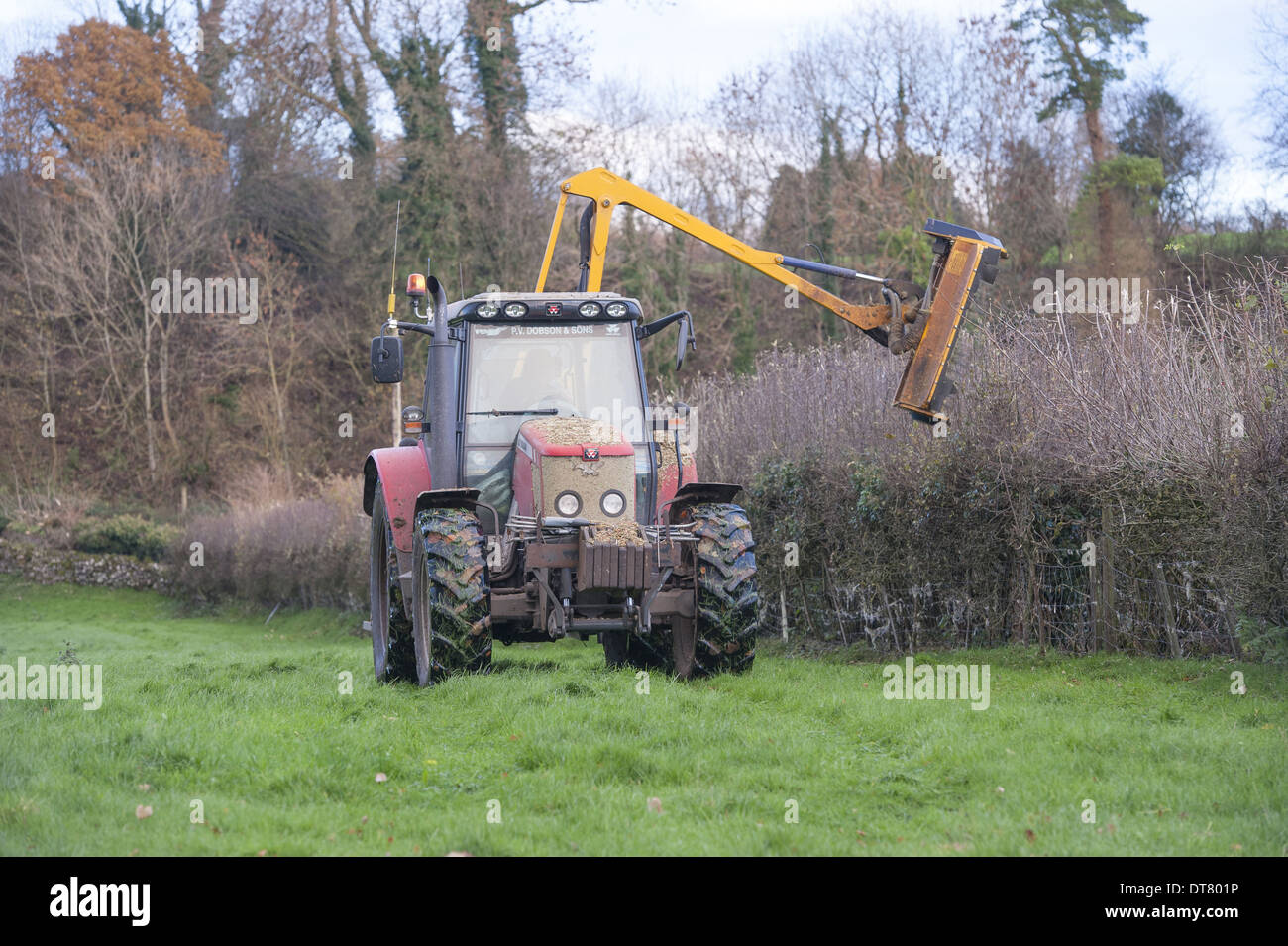 Flailing hedges hi-res stock photography and images - Alamy