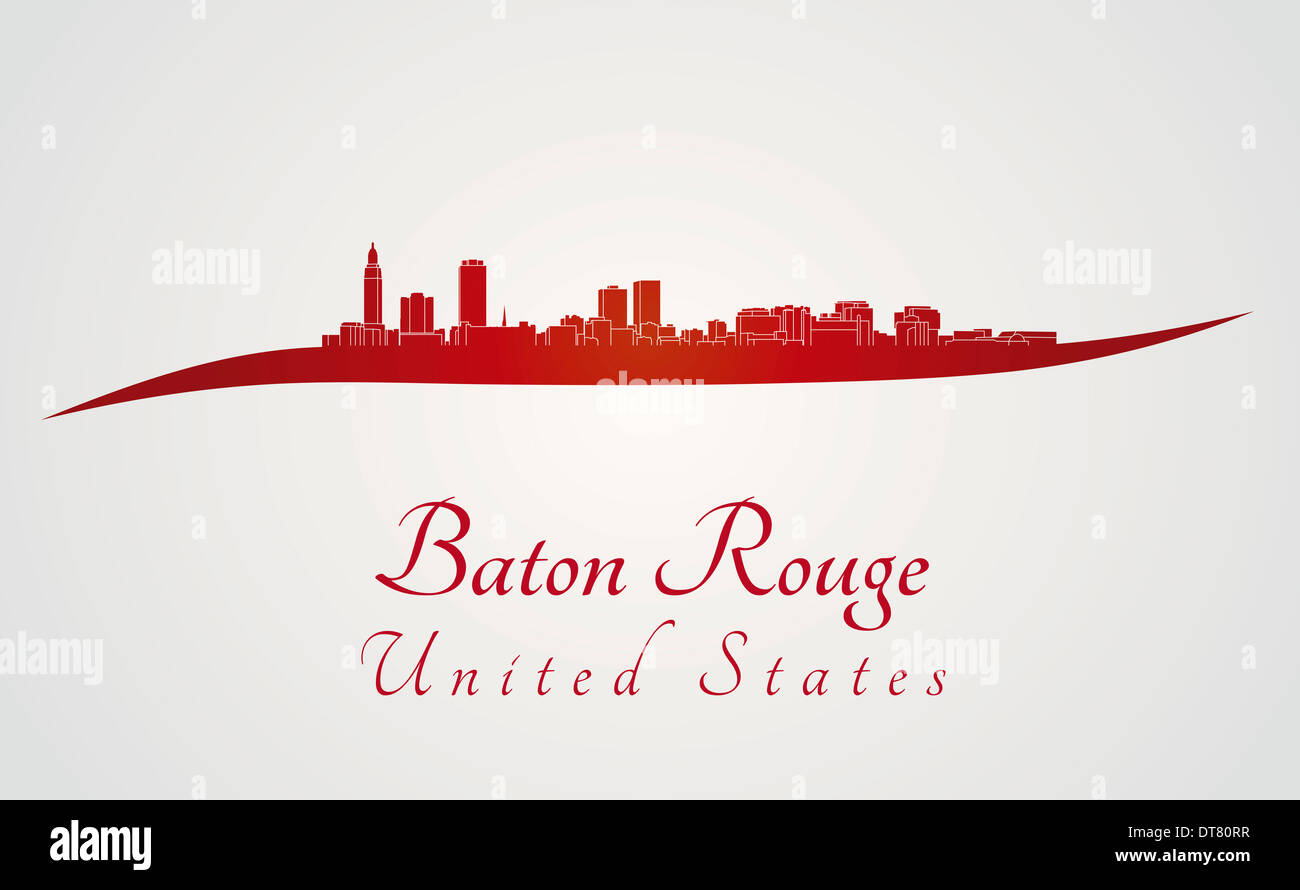 Baton rouge skyline silhouette hi-res stock photography and images - Alamy