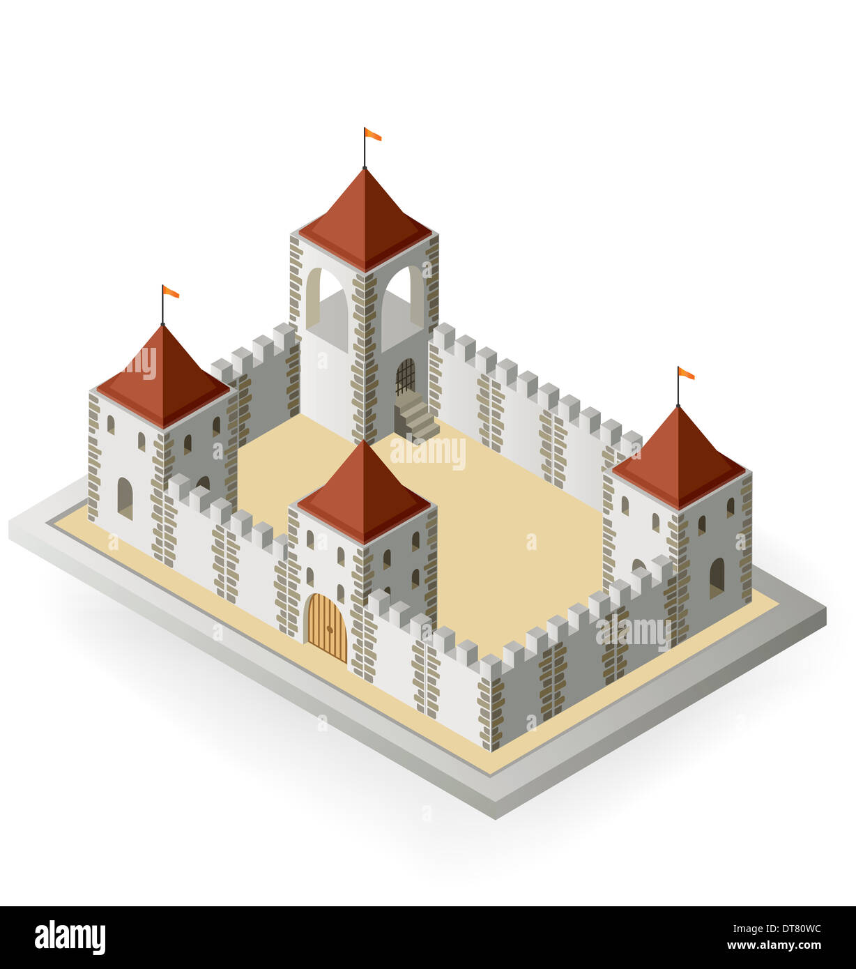 View medieval wall gate Cut Out Stock Images & Pictures - Alamy