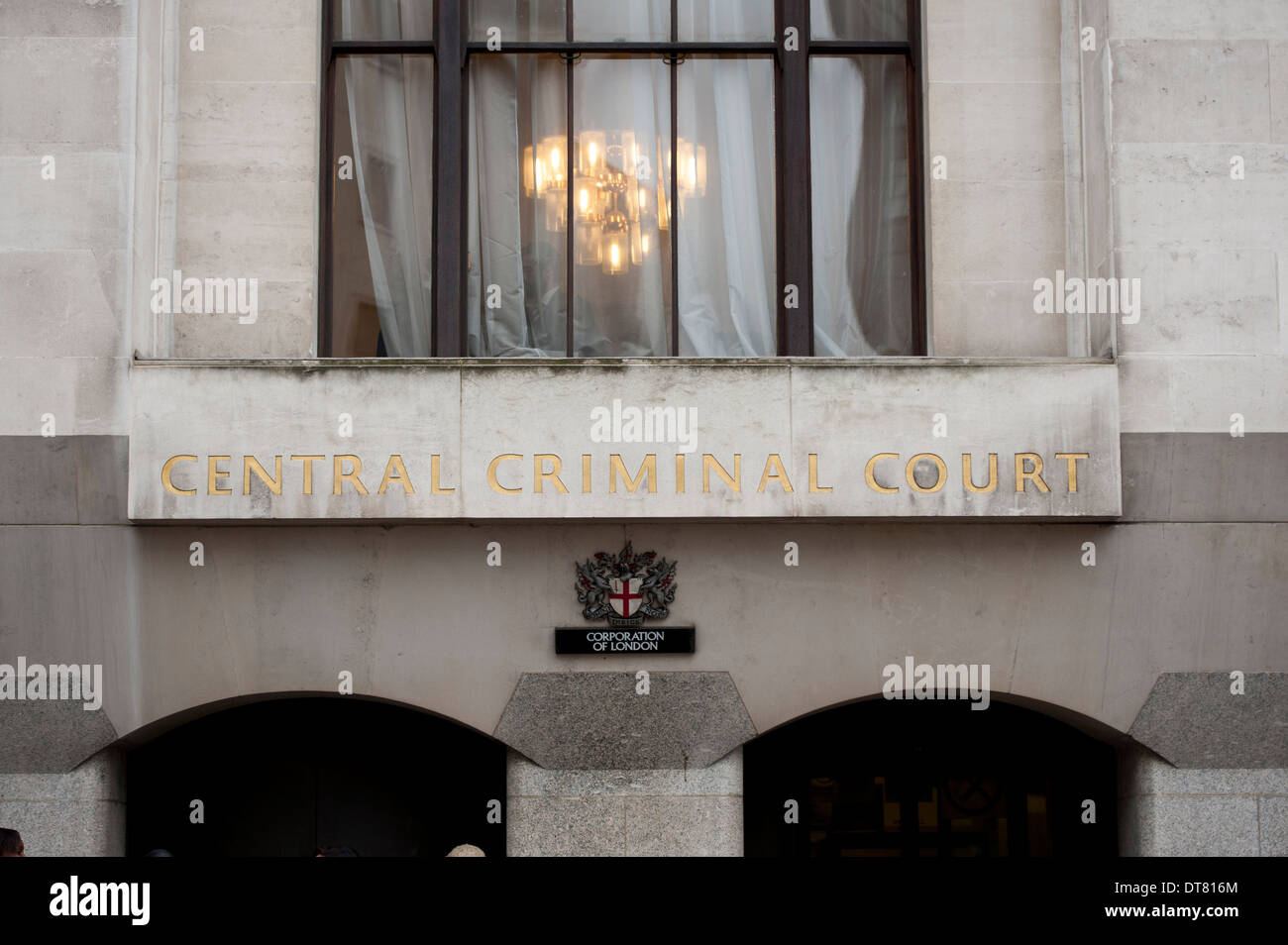 Old Bailey Central Criminal Court sign front entrance Stock Photo - Alamy