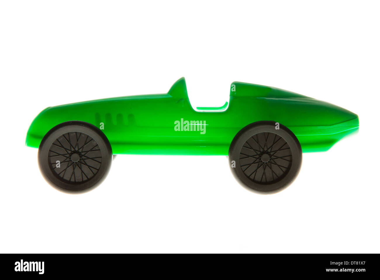 Toy green car Cut Out Stock Images & Pictures - Alamy