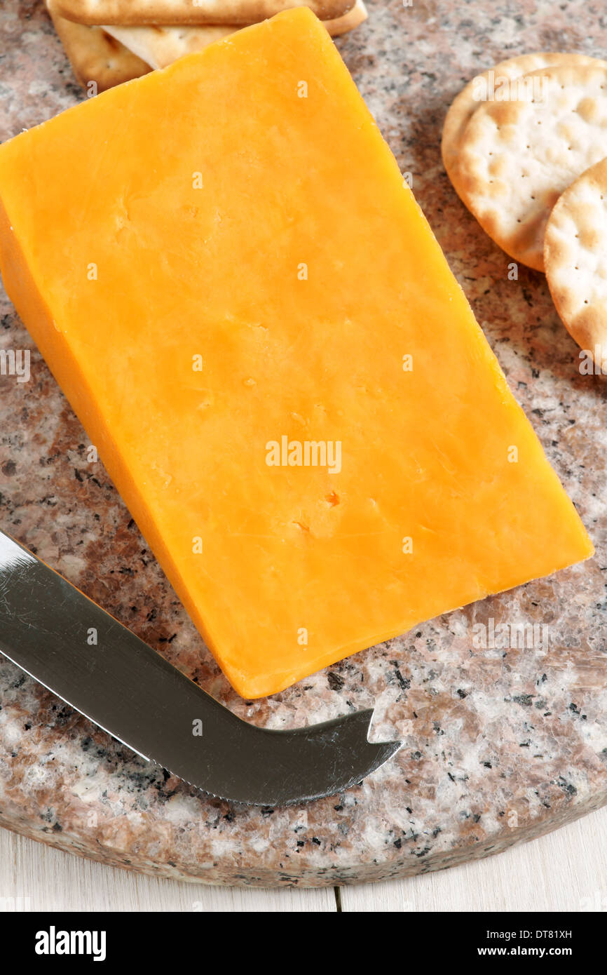 Red Leicester a traditional British cheese Stock Photo - Alamy
