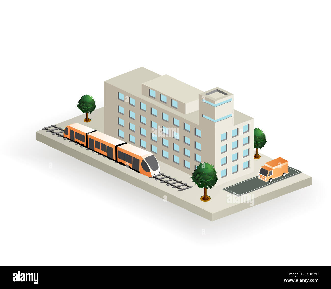 isometric part of the landscape to transport Stock Photo - Alamy