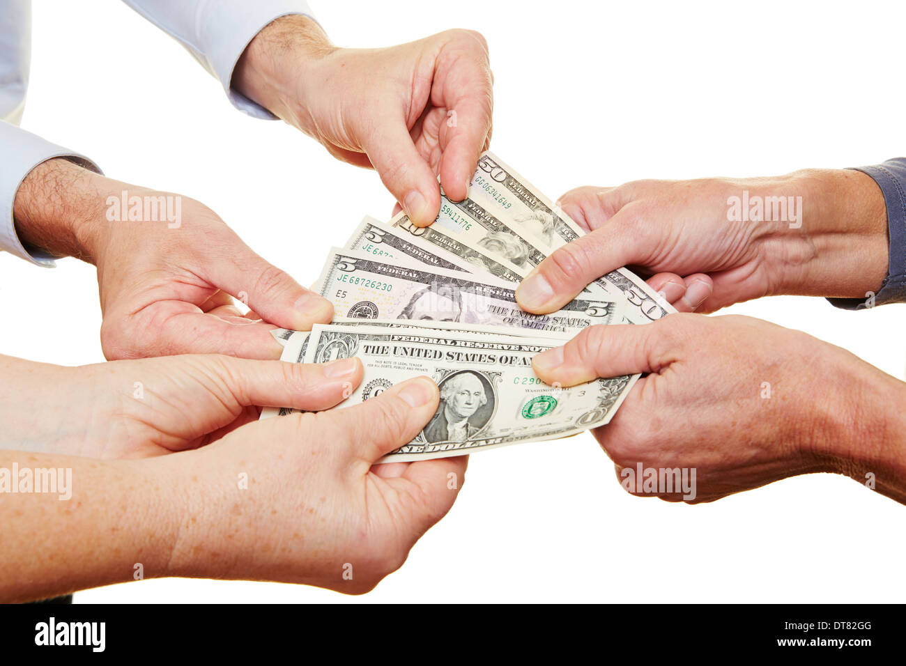 Old money hand dollar hi-res stock photography and images - Alamy