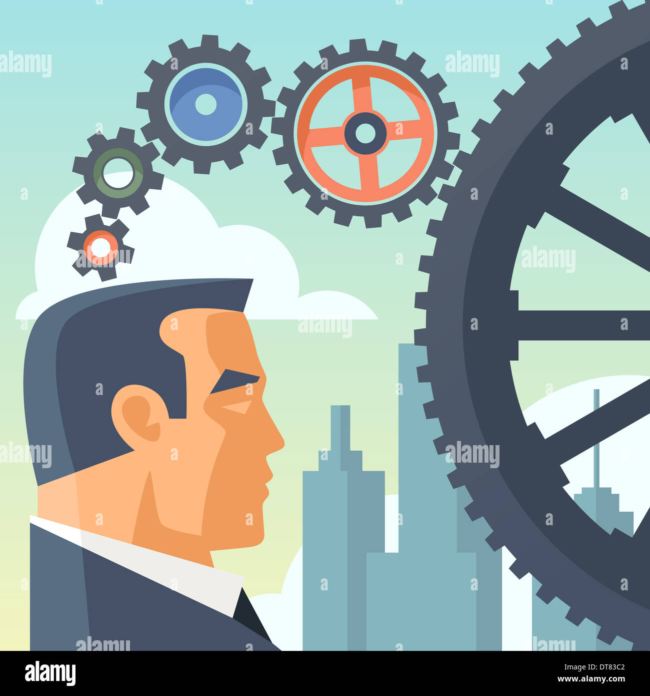 Strategic Thinking Concept Vector Illustration Stock Photo - Alamy