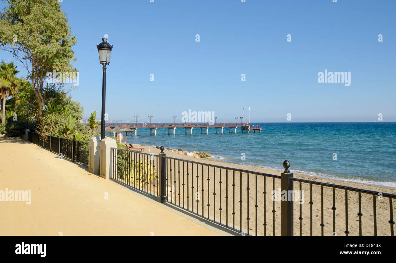 Wooden Pier Marbella High Resolution Stock Photography and Images - Alamy