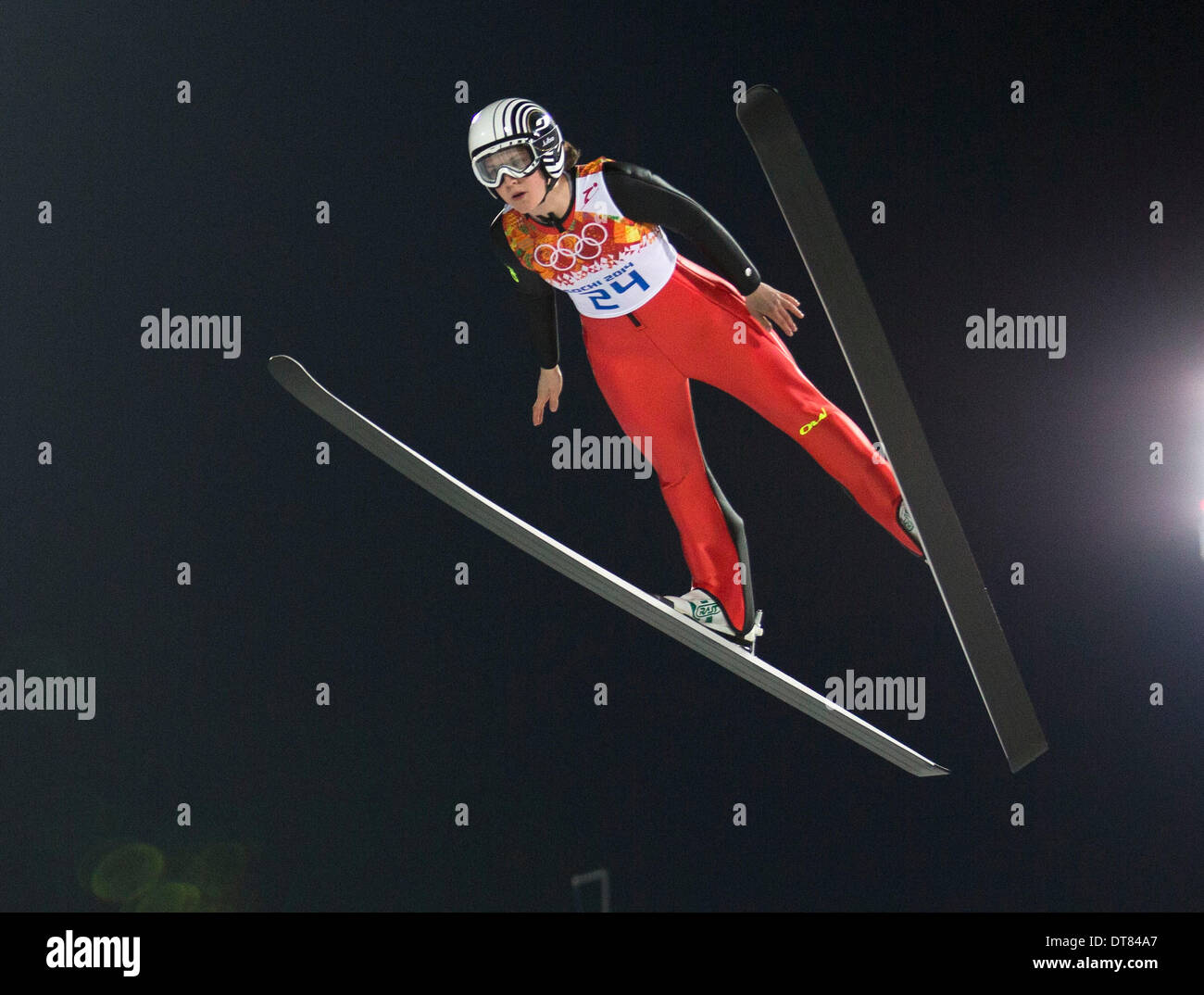 Sochi, Russia. 11th Feb, 2014. France's Coline Mattel wins the bronze ...