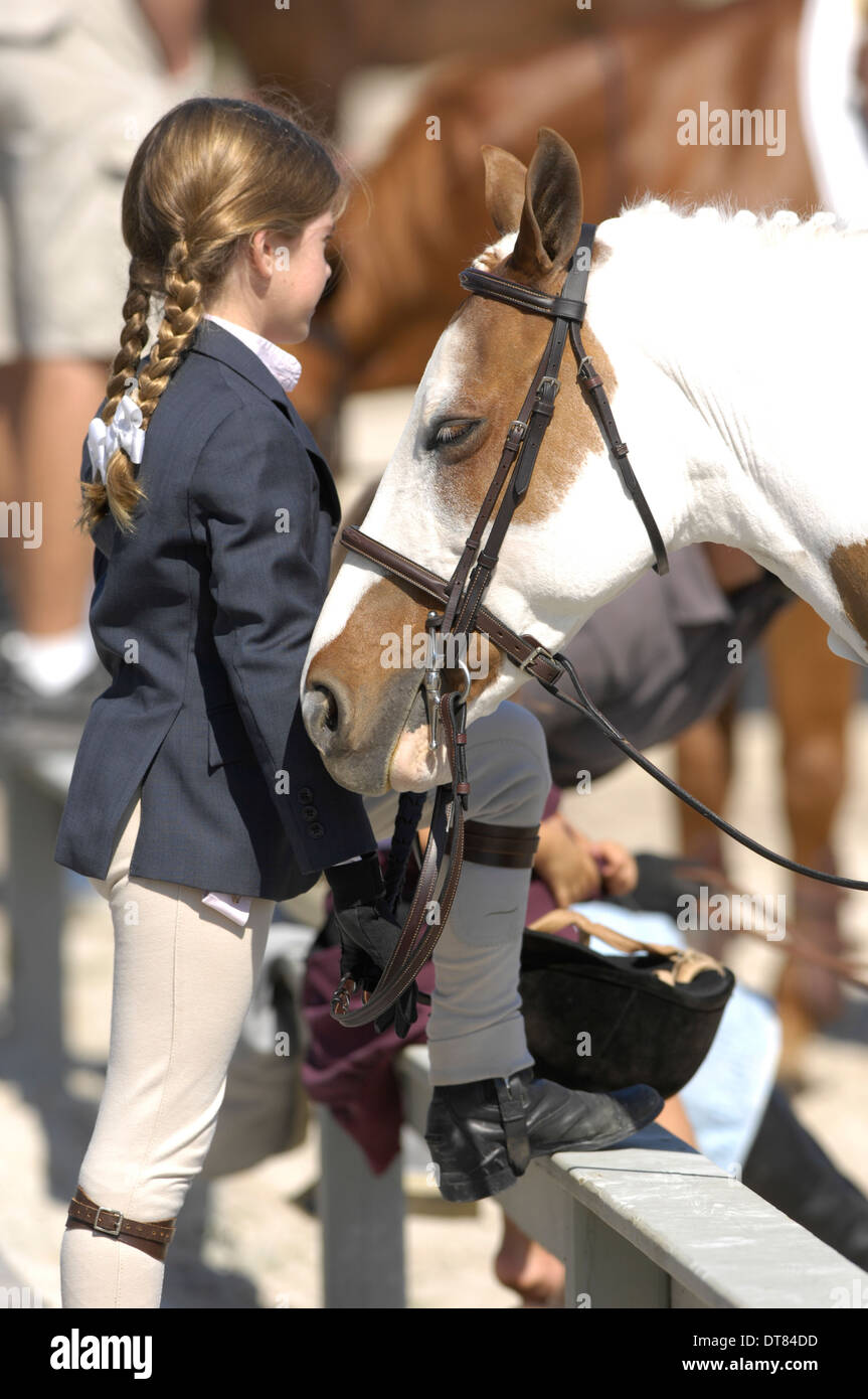 Child pony rider hi-res stock photography and images - Alamy
