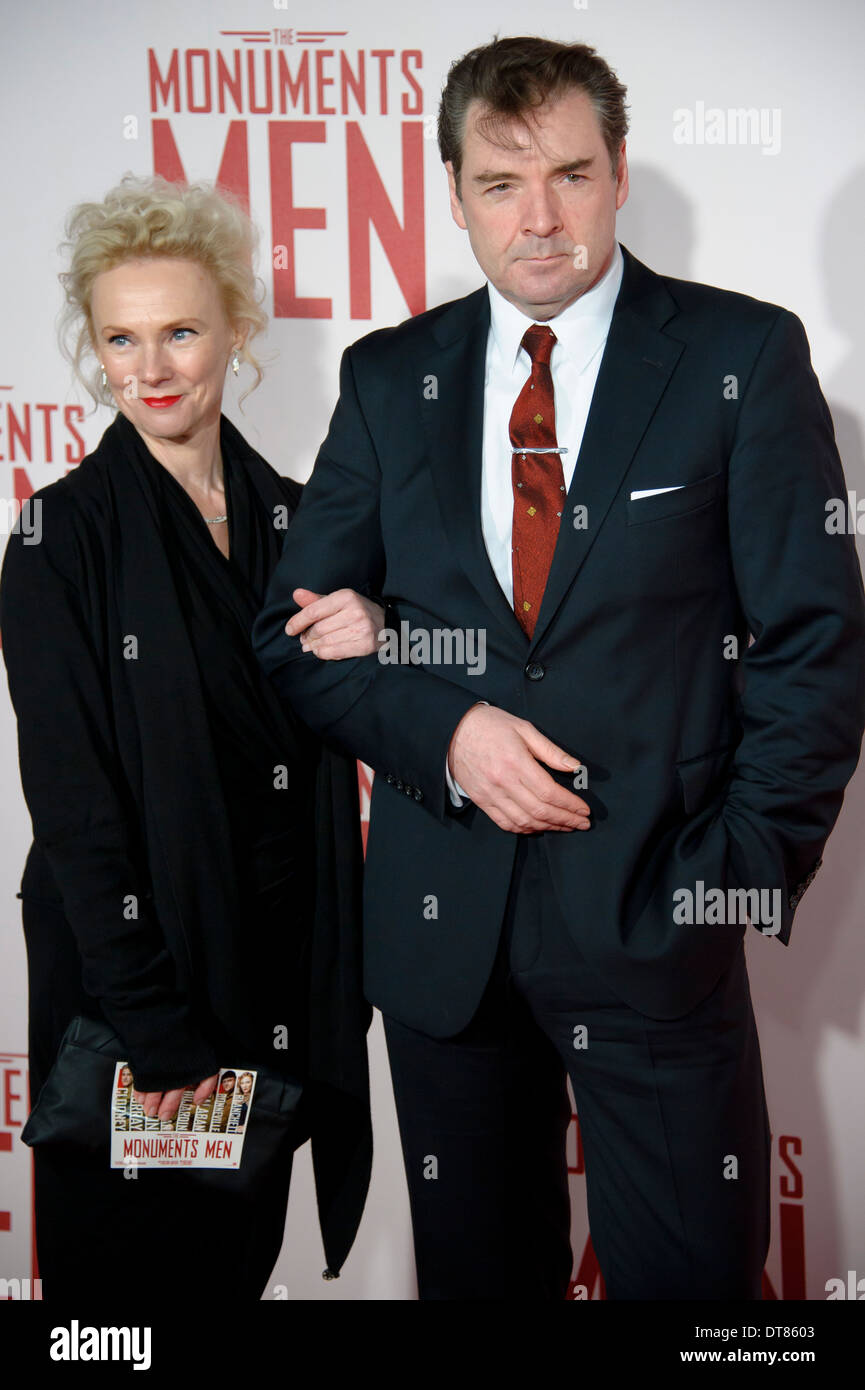 Joy Harrison and Brendan Boyle arrive for the UK Premiere of "The Monuments Men" at a central ...