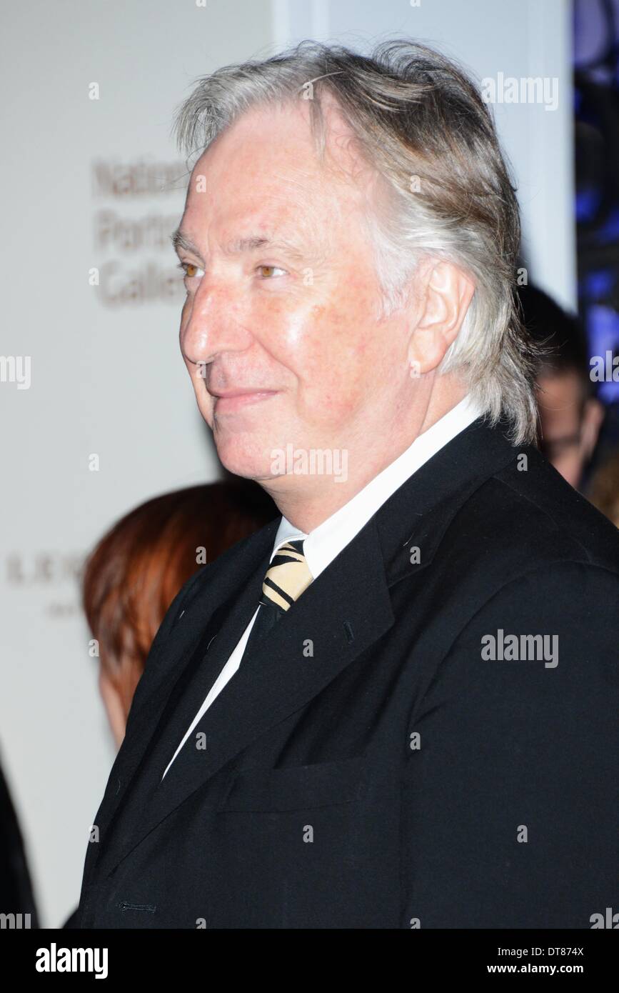 London, UK. 11th February 2014. Alan Rickman arrive at the Portrait ...
