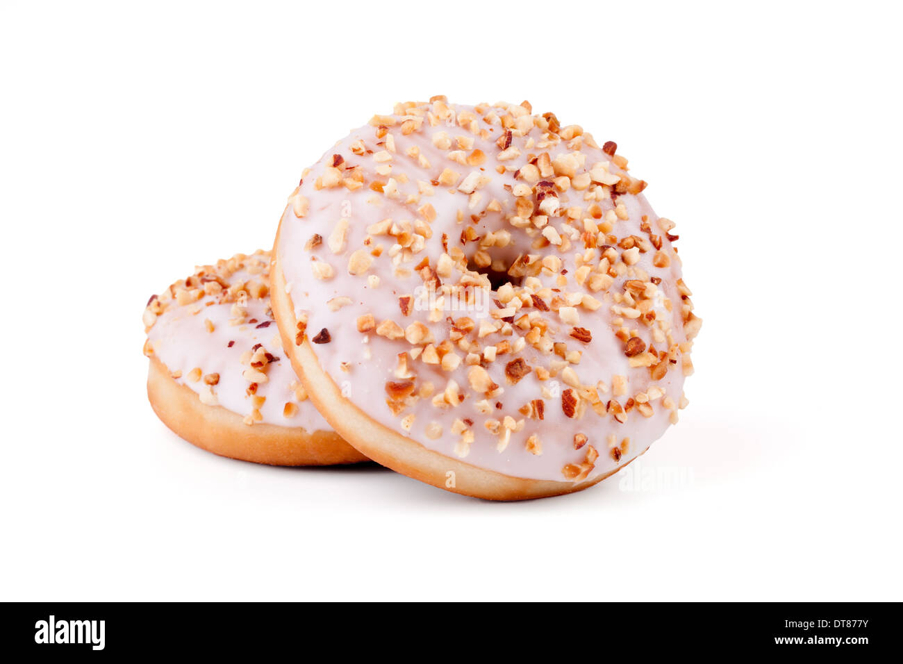 Donuts With Hazelnut Cream Stock Photo - Alamy