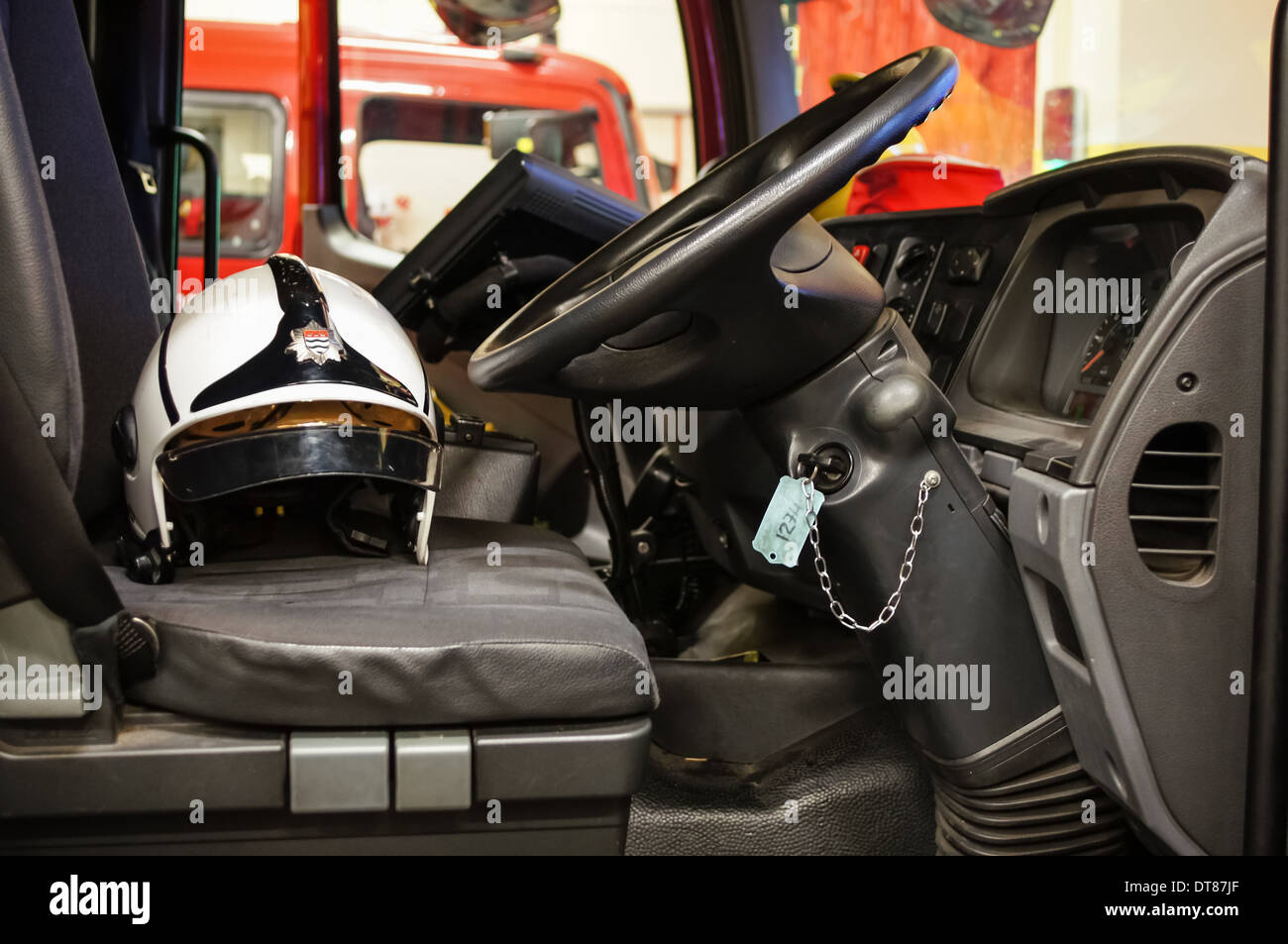 Fire engine parked at Soho Fire Station in London England United ...