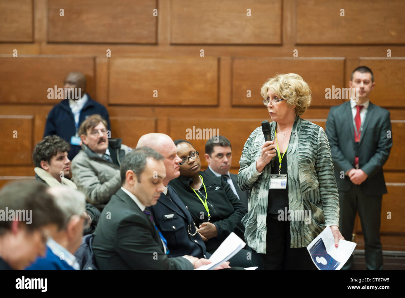 Lambeth Town Hall, Brixton, London. 11th February, 2014. Angry scenes ...