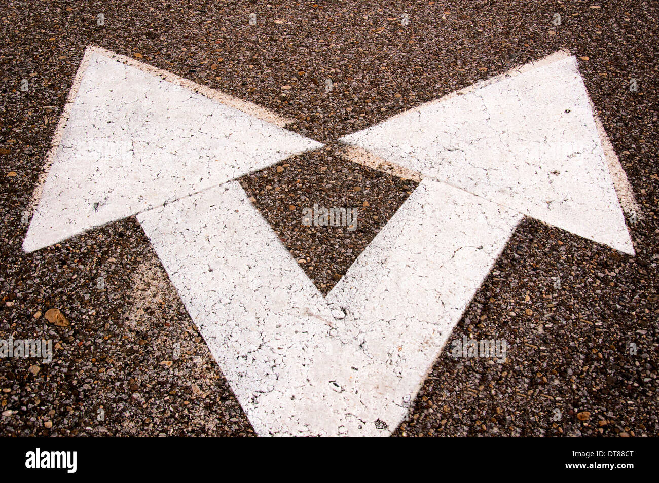 Left and right signs on the road Stock Photo - Alamy