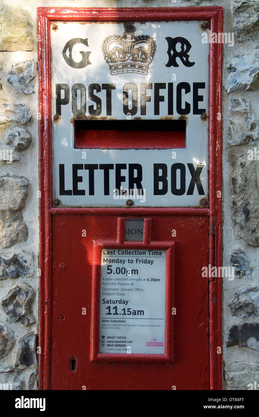 Royal Mail. The Ludlow wallbox. A traditional British wall mounted red ...