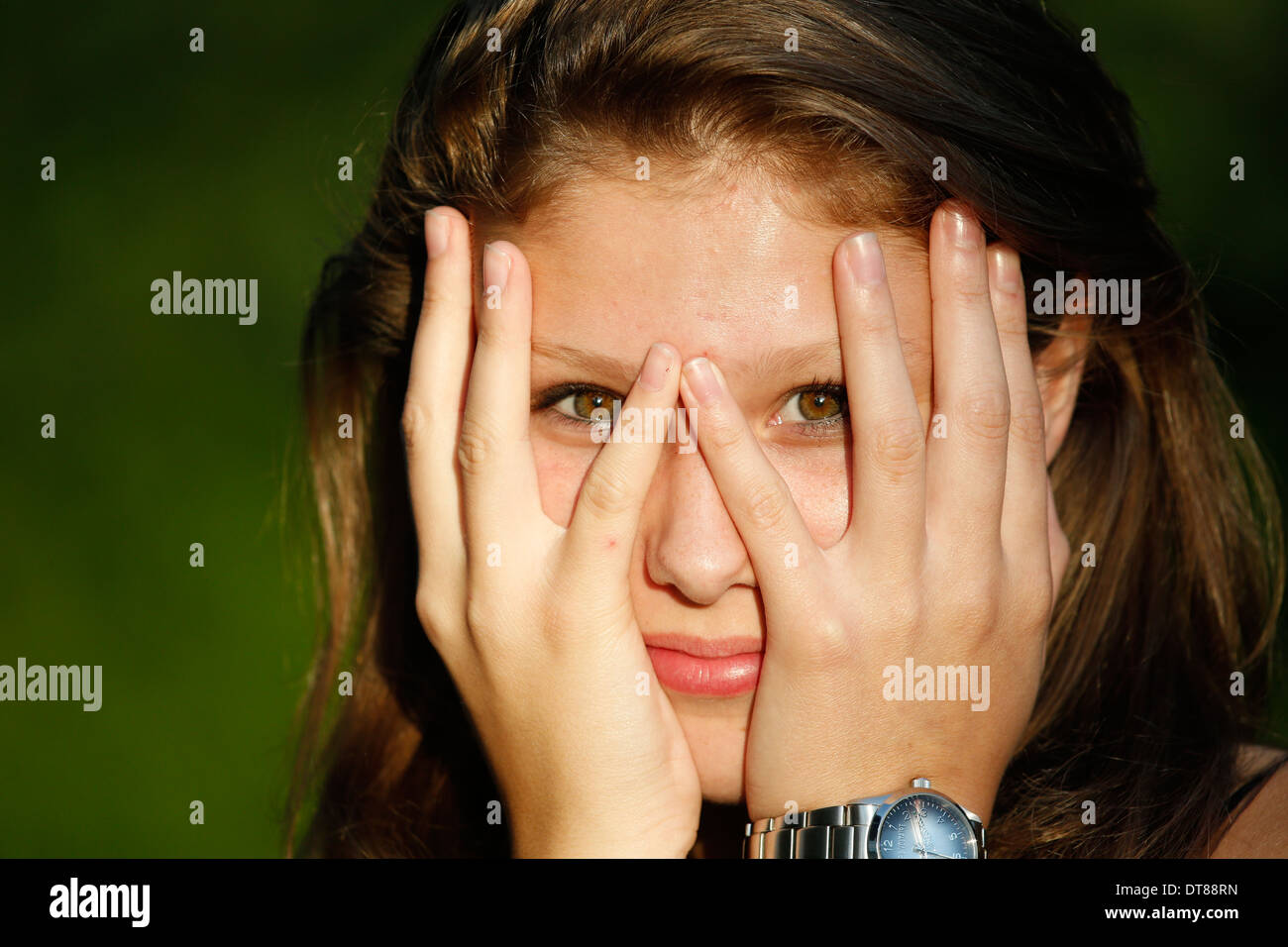 Shy teen embarrased hi-res stock photography and images - Alamy