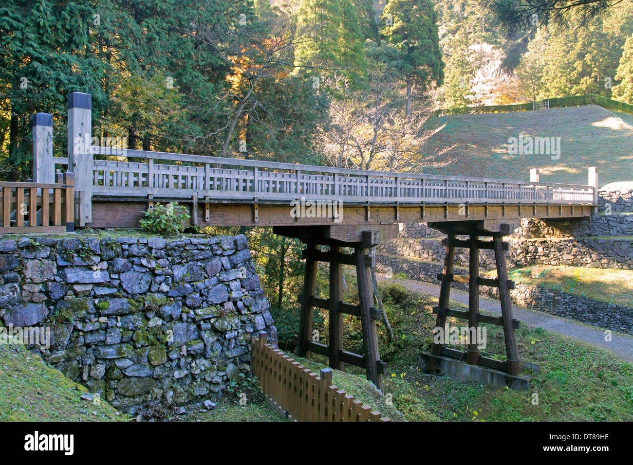 Hachioji Castle Hikibashi bridge Tokyo Japan Stock Photo - Alamy