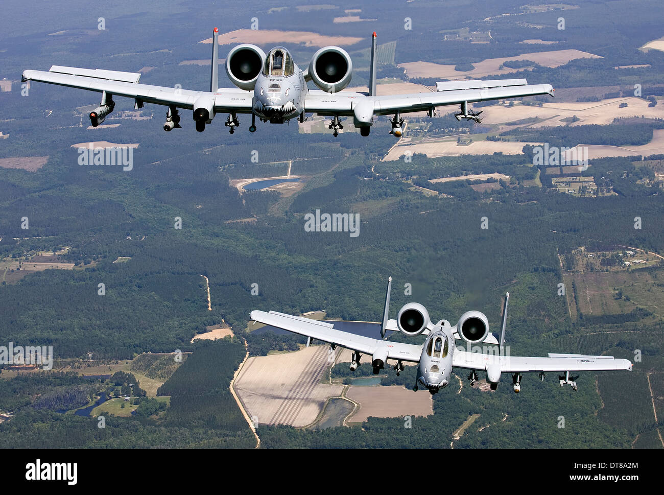 Two A-10C Thunderbolt aircraft near Moody Air Force Base, Georgia Stock ... Two A-10C Thunderbolt aircraft near Moody Air Force Base, Georgia Stock ...