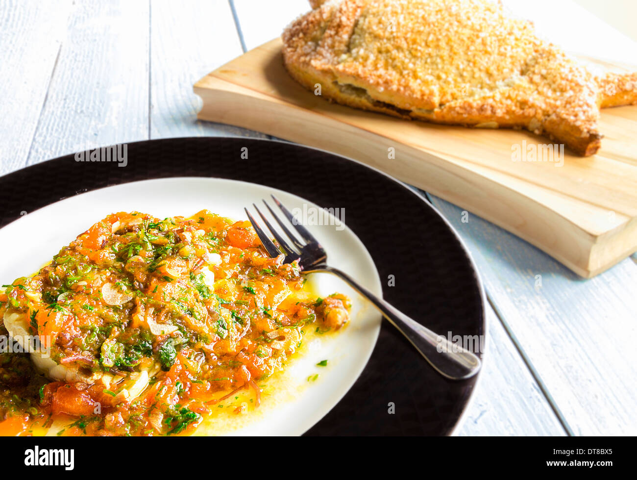 Opakapaka, commonly known as Hawaiian pink snapper, baked inside a ...